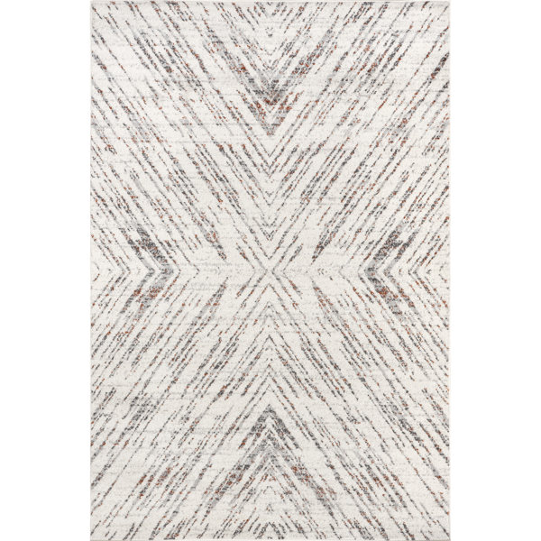 Union Rustic Tapis géométrique gris clair / ivoire Annalisa et Commentaires - Wayfair Canada